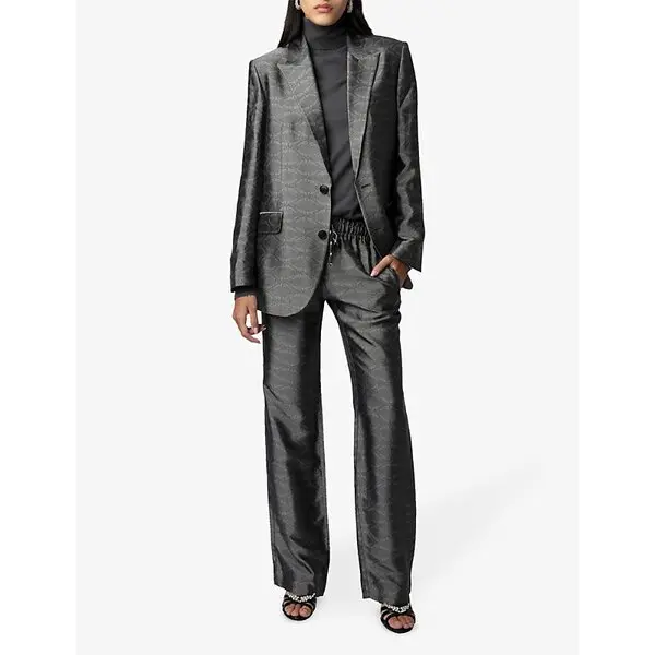 Zadig&Voltaire Vegy Monogram-jacquard Woven Blazer
