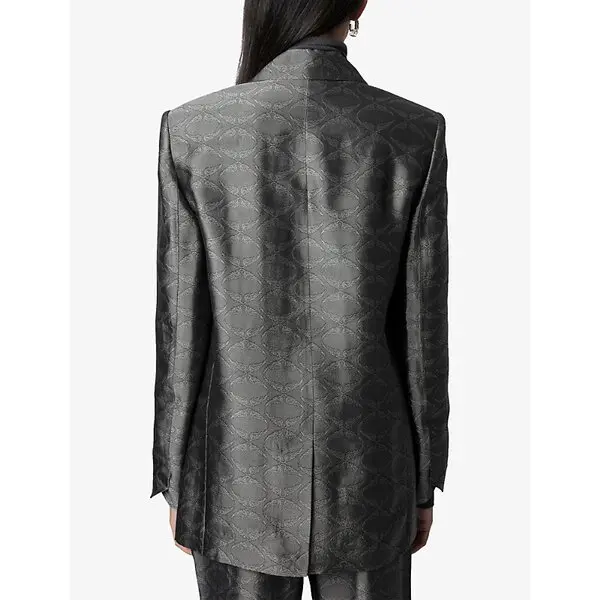 Zadig&Voltaire Vegy Monogram-jacquard Woven Blazer