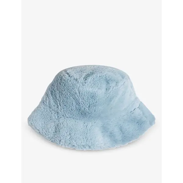 Ted Baker London Prinnia Wide-Brim Faux-Fur Bucket Hat 1  display picture 1