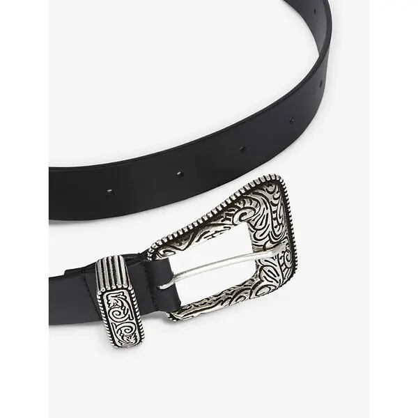 The Kooples Wide Leather Belt