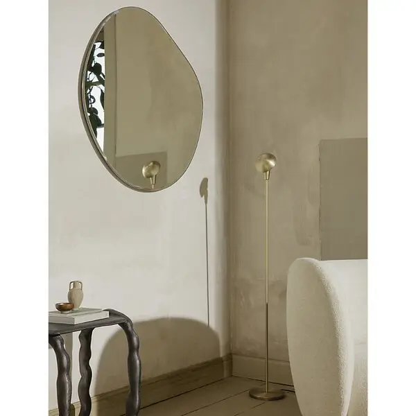 FERM LIVING Pond Chrome-plated Zinc Mirror 94cm