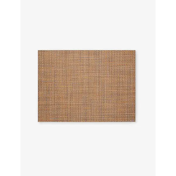 CHILEWICH Basketweave Square Placemat 36cm X 38cm - Teak
