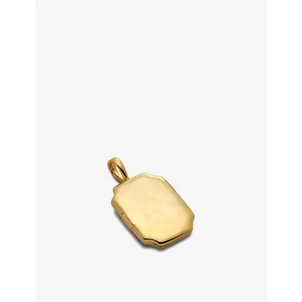 Monica Vinader Signature Locket - Yellow Gold