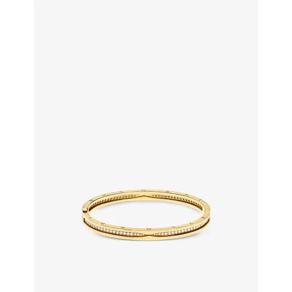BVLGARI B.zero1 18ct And Diamond Bangle - Yellow Gold