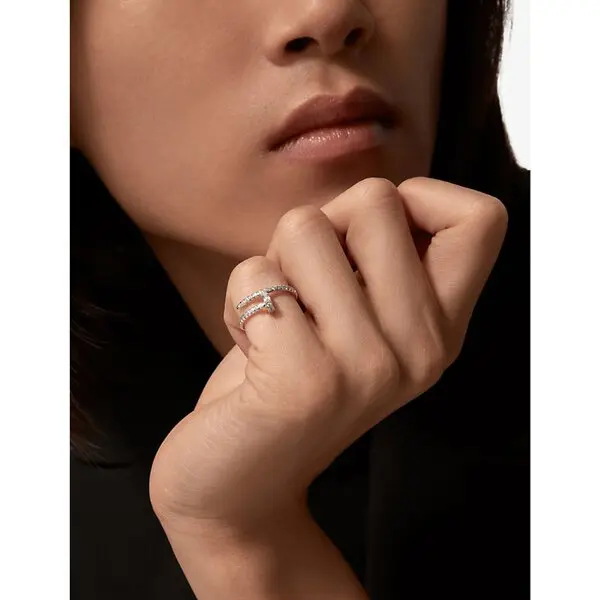 Cartier Juste Un Clou 18ct White-gold And Diamond Ring - White Gold