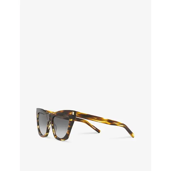 Saint Laurent Sl214 Cat-eye Sunglasses - Brown