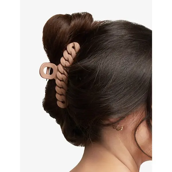 KITSCH Chain Hair Claw Clips Set Of Three - Neutral