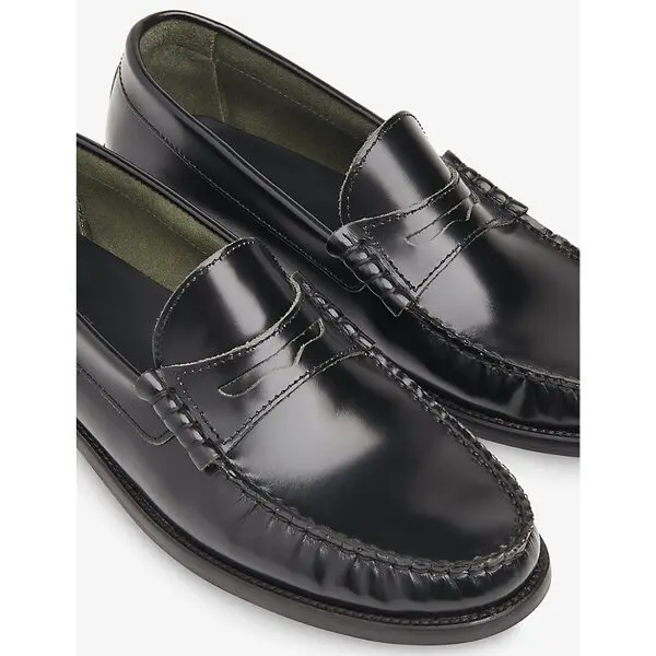 Whistles Manny Slip-on Leather Loafers - Black
