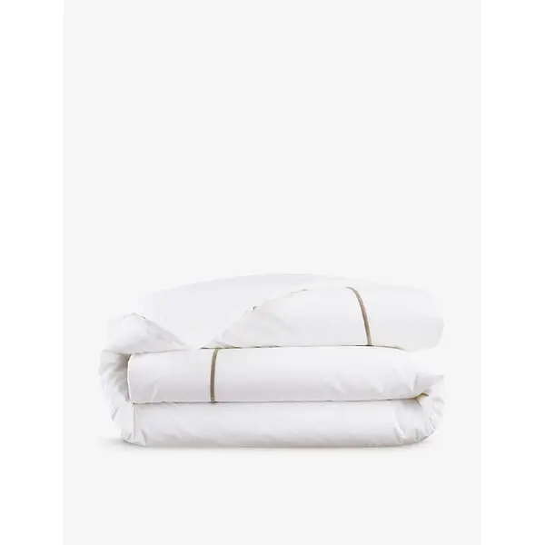 YVES DELORME Athena Cotton Duvet Cover - Pierre