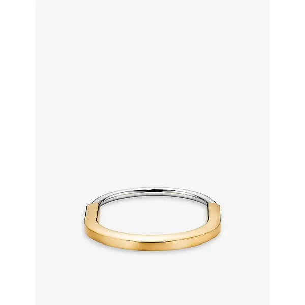 Tiffany & Co. Lock 18ct Yellow And White Gold Bangle - Yellow Gold