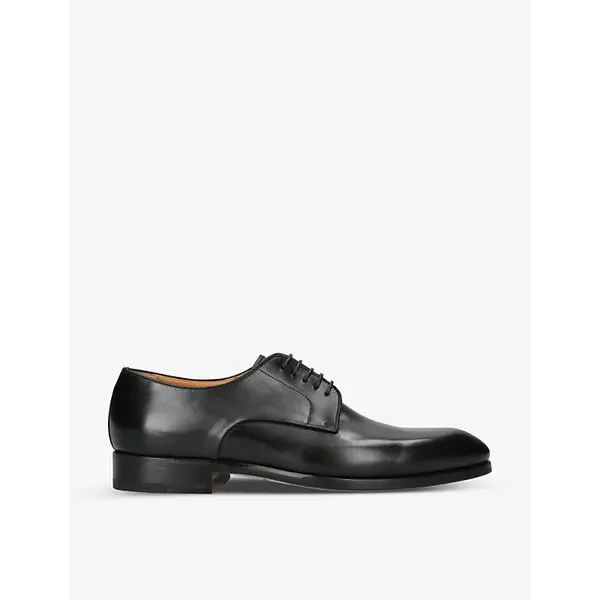 Magnanni Leather Derby Shoes - Black
