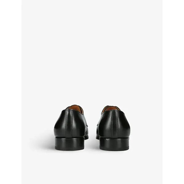 Magnanni Leather Derby Shoes - Black