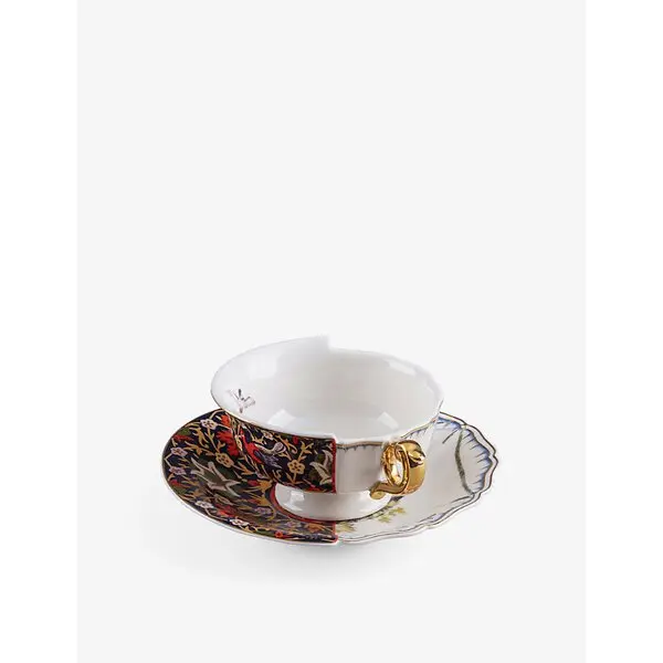 SELETTI Hybrid Kannauj Porcelain Teacup And Saucer - One-color