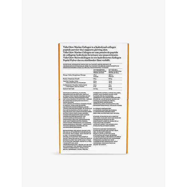 VIDA GLOW Mango Natural Marine Collagen Supplement 3g Pack Of 30