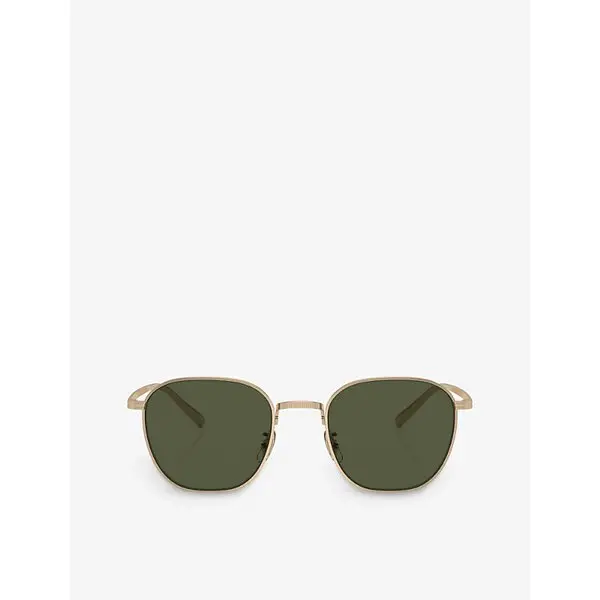 Oliver Spencer Rynn Square-frame Sunglasses - Gold
