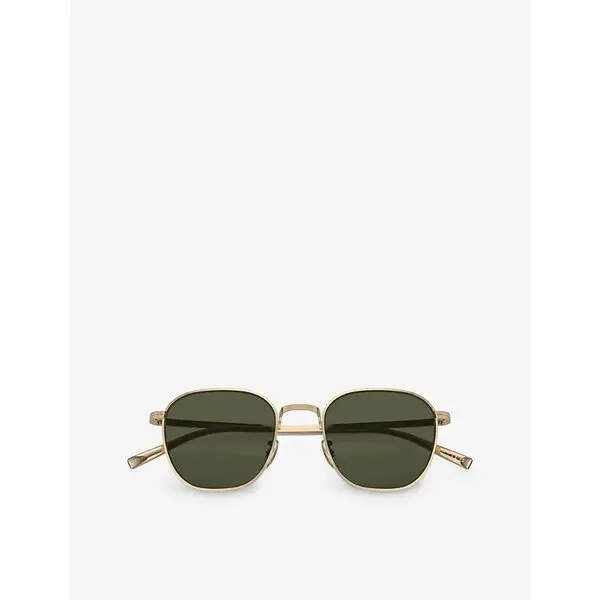 Oliver Spencer Rynn Square-frame Sunglasses - Gold