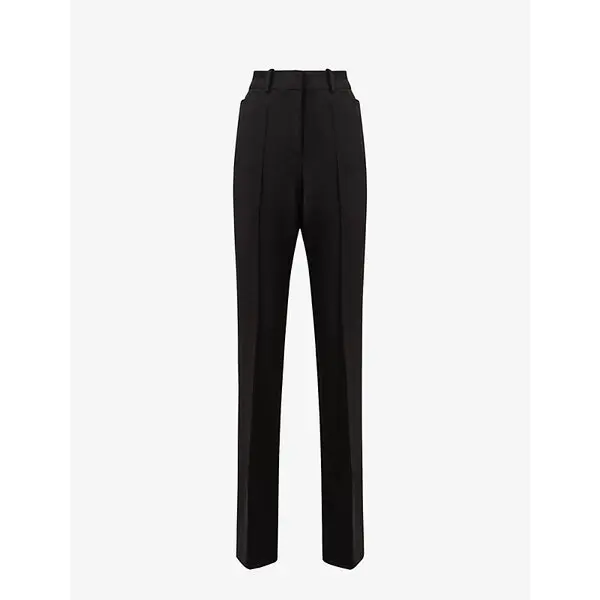 REISS Gabi Slim-leg Trousers - Black