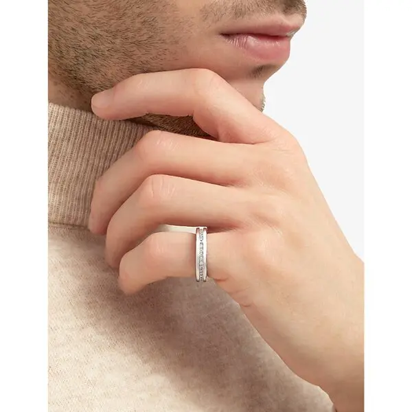 BVLGARI B.zero1 18ct White-gold And Diamond Ring