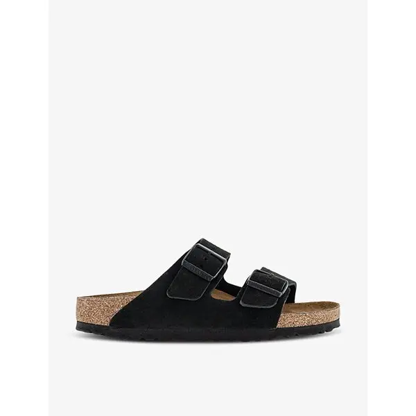 BIRKENSTOCK Arizona Two-strap Suede Sandals - Suede Black