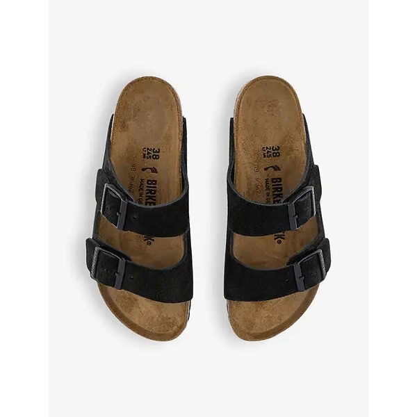BIRKENSTOCK Arizona Two-strap Suede Sandals - Suede Black