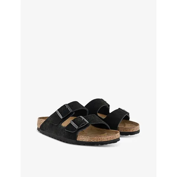 BIRKENSTOCK Arizona Two-strap Suede Sandals - Suede Black