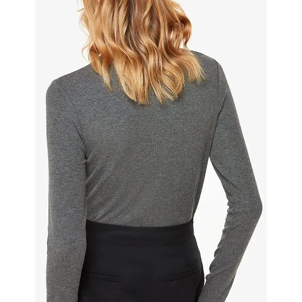 Whistles Essential Ribbed Knitted Top