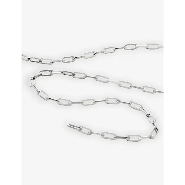 Monica Vinader Mini Paperclip Chain Necklace - Silver
