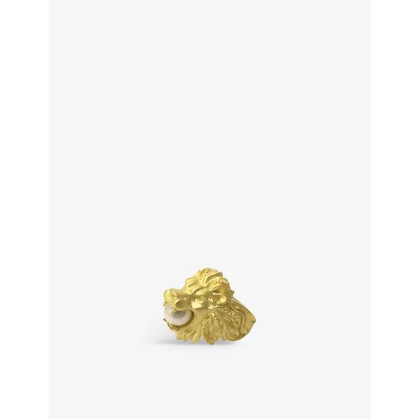 LA MAISON COUTURE Miphologia Lion Cocktail Ring - Gold