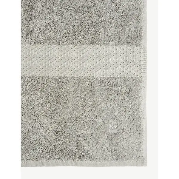 YVES DELORME Etoile Cotton Bath Towel 160cm X 92cm - Platine
