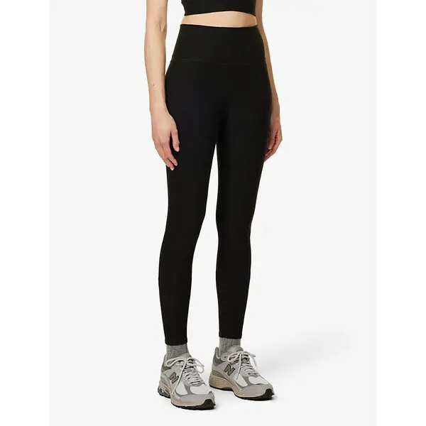 Vuori Elevation High-rise Polyester-blend Leggings - Black Heather