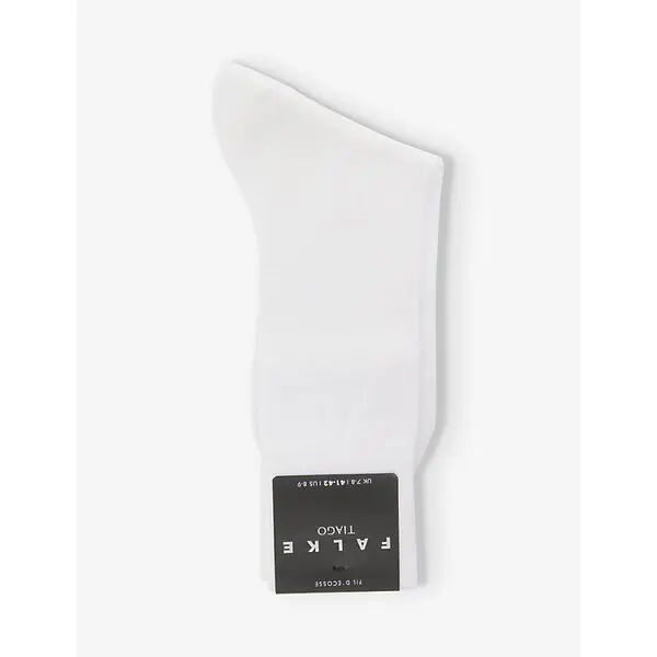 Falke Tiago Stretch Cotton-blend Socks - White