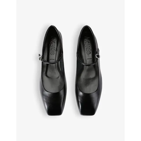 AeydĒ Uma Square-toe Leather Pumps