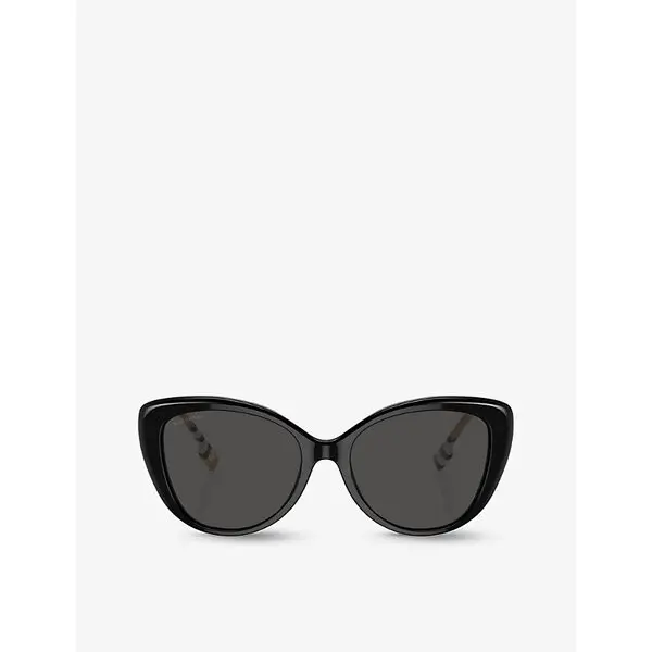 Burberry Be4407 Cat-eye Sunglasses - Black