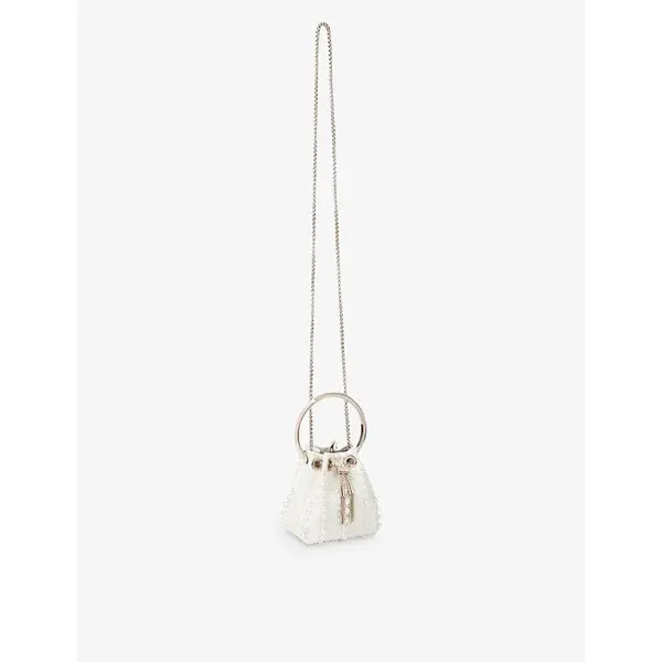 JIMMY CHOO Bon Bon Micro Top-handle Bag - Ivory