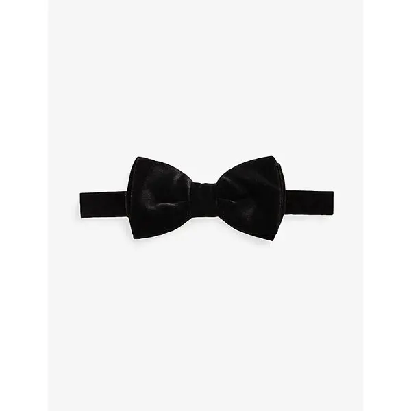 Eton Pre-tied Velvet Bow Tie - Black