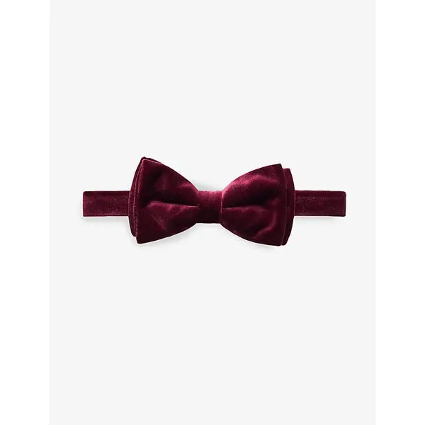 Eton Pre-tied Velvet Bow Tie - Red