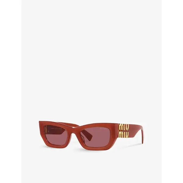 Miu Miu Mu 09ws Brand-embellished Sunglasses