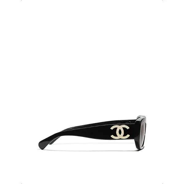 Chanel Rectangle Sunglasses - Black