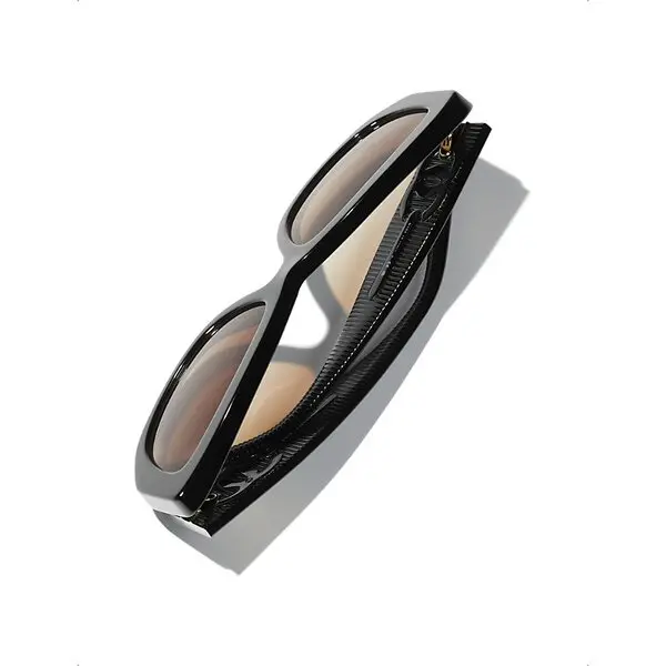 Chanel Rectangle Sunglasses - Black