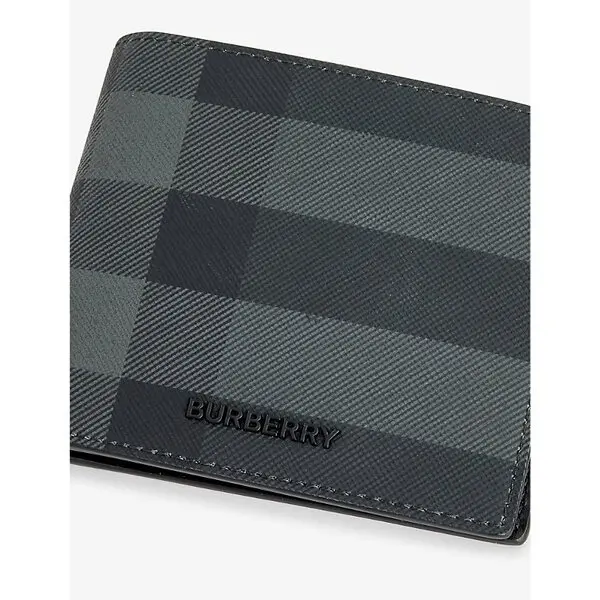 Burberry Check-pattern Coated-canvas Wallet