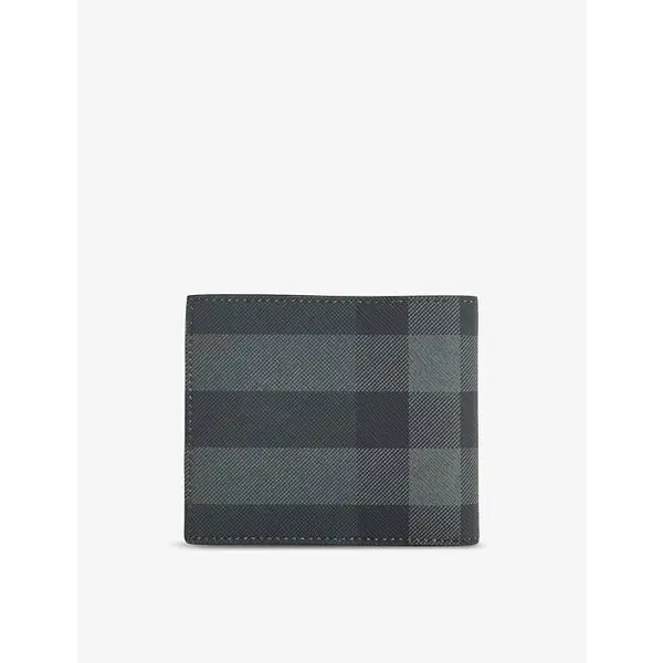 Burberry Check-pattern Coated-canvas Wallet
