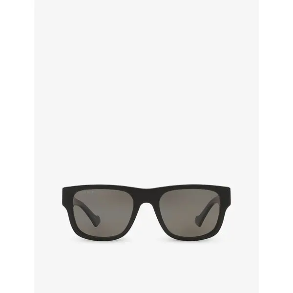 Gucci Gg1427s Square-frame Sunglasses - Black