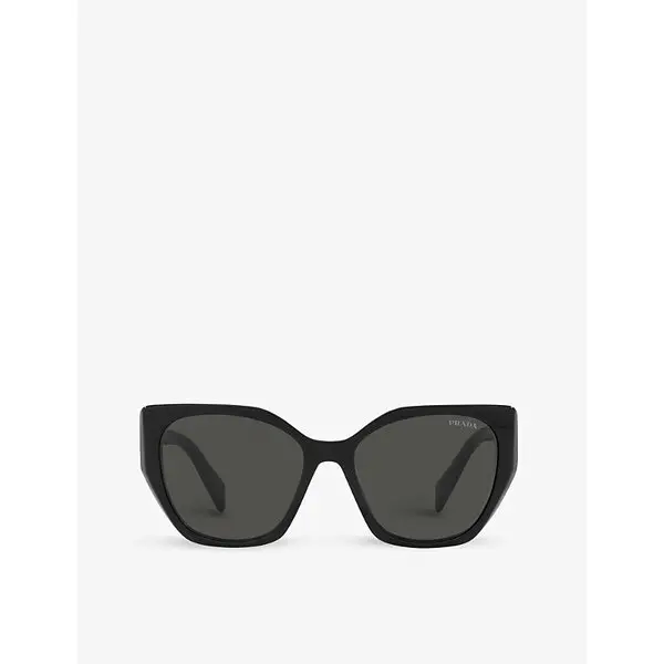 Prada Pr 19zs Cat-eye Sunglasses - Black