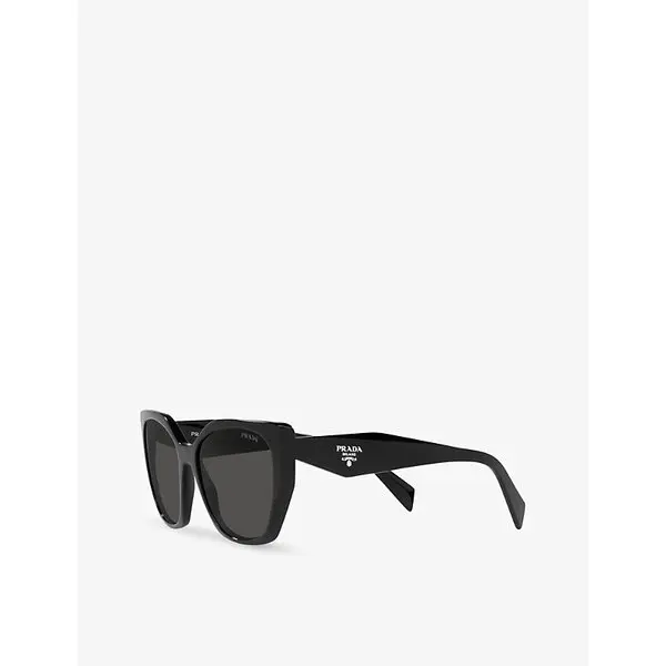 Prada Pr 19zs Cat-eye Sunglasses - Black
