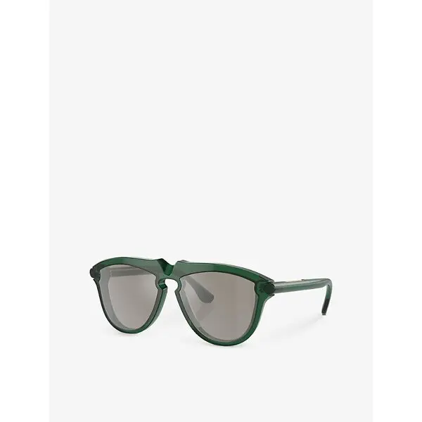 Burberry Be4417u Pilot-frame Sunglasses - Green