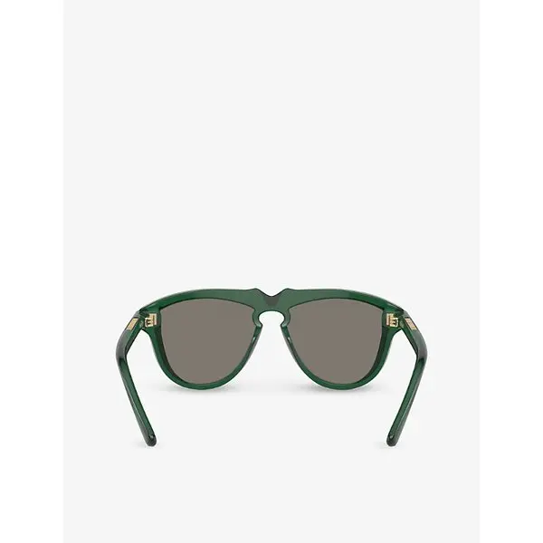 Burberry Be4417u Pilot-frame Sunglasses - Green