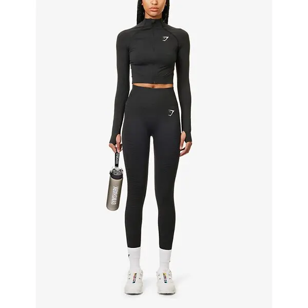 GYMSHARK Vital 2.0 Logo-print Stretch-jersey Leggings Xxl