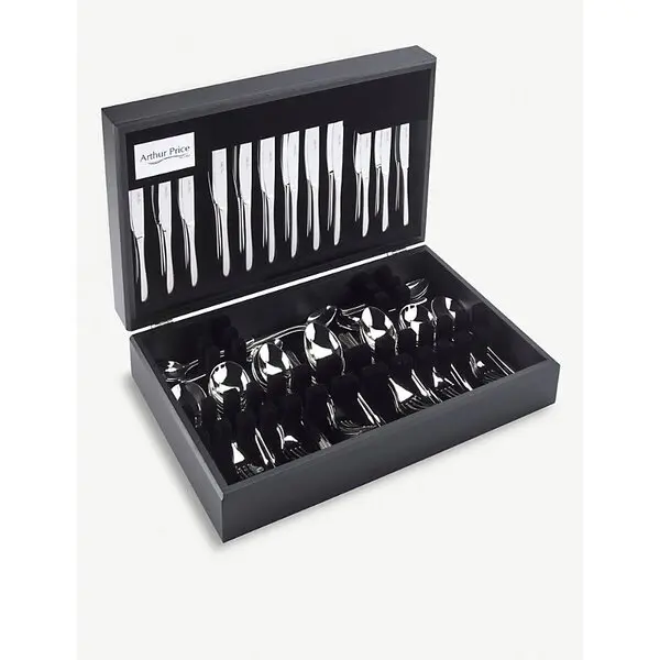 ARTHUR PRICE Warwick Stainless 124-piece Cutlery Set - Steel