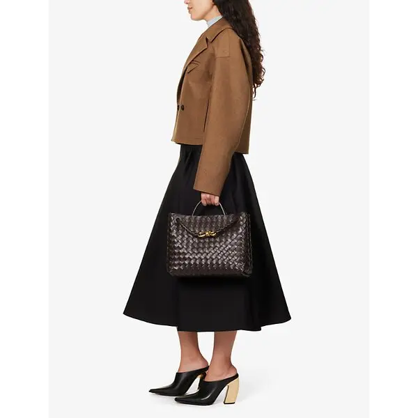 Bottega Veneta Andiamo Leather Tote Bag - Fondant