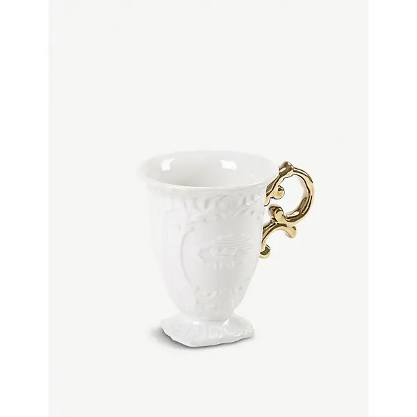SELETTI I-wares Gold Porcelain Mug - One-color